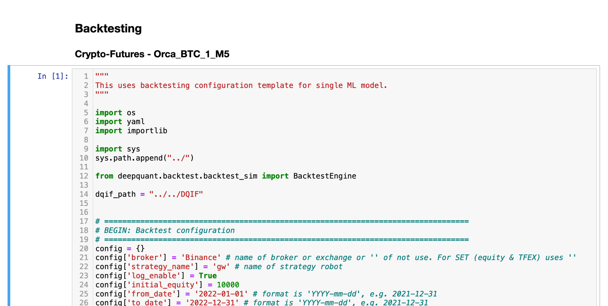 DeepQuantProjects Guidelines